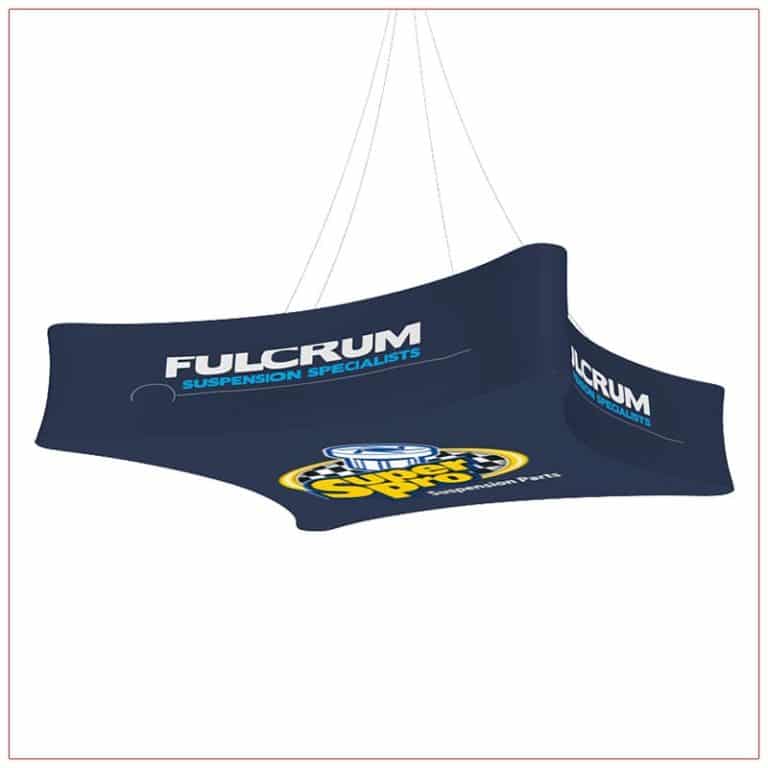 Square Curved Hanging Sign Rental | LV Exhibit Rentals