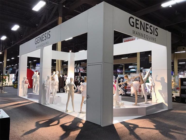 20×40 Custom Trade Show Booth Rental Package – Genesis Mannequins USA ...